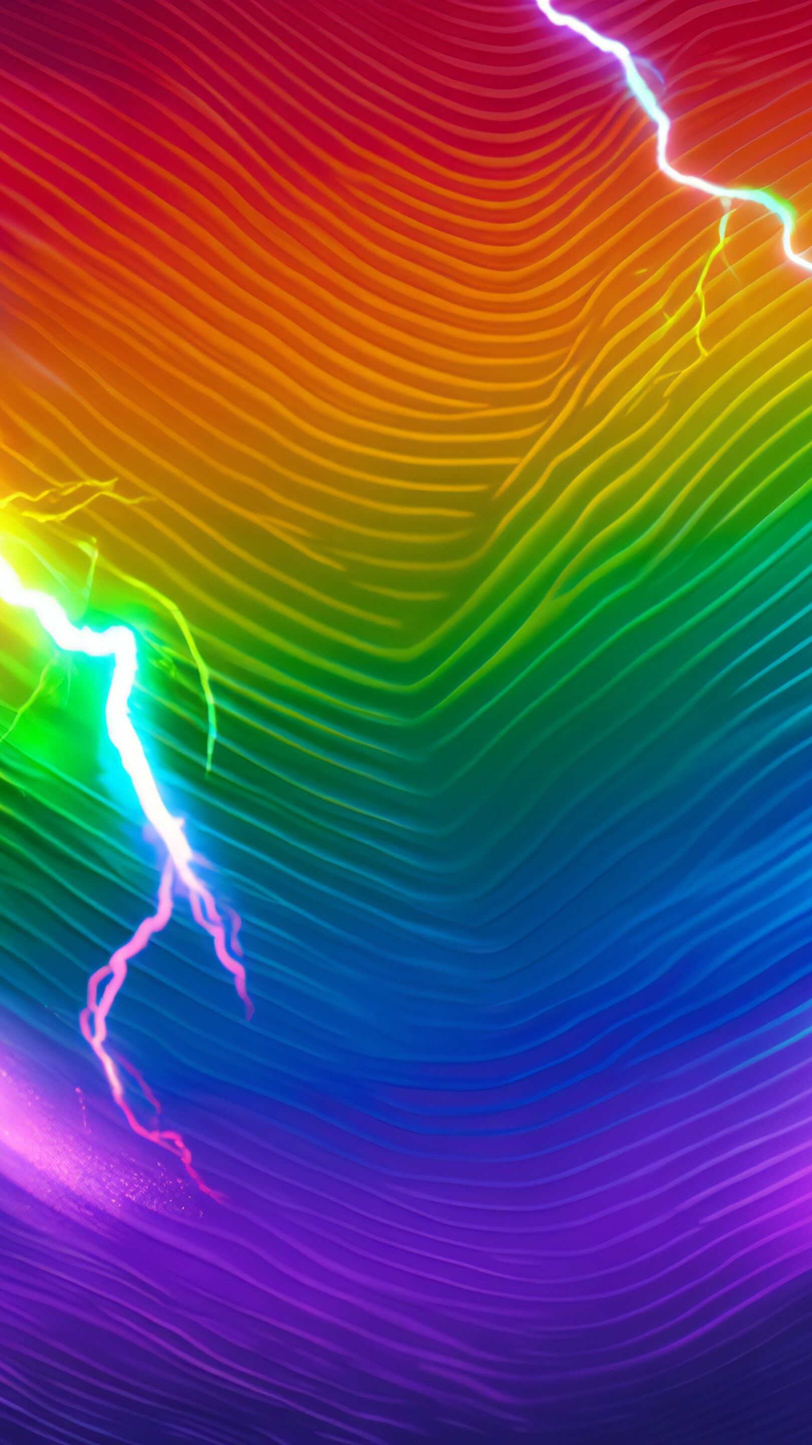 Rainbow Lightning - backiee