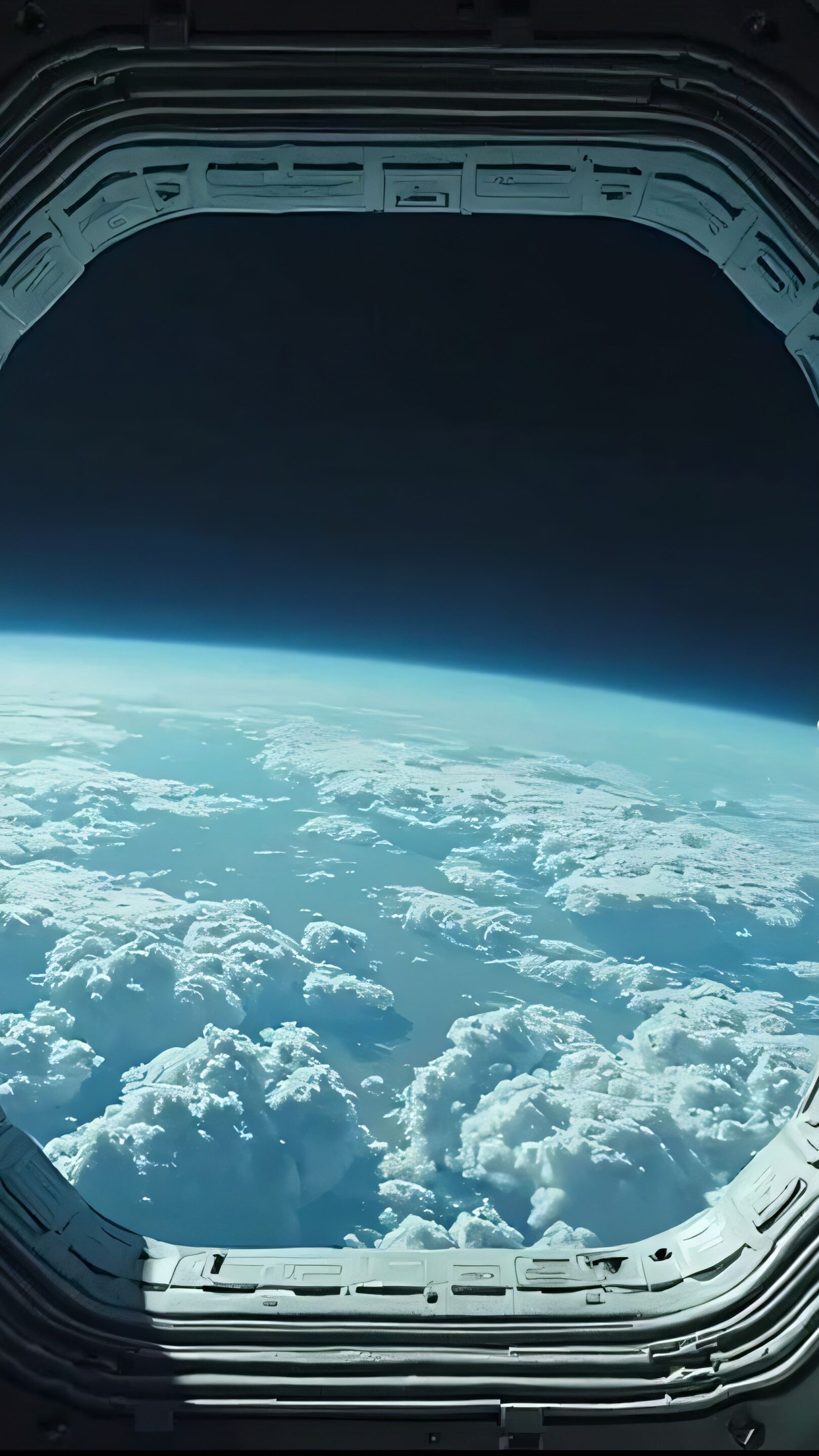 Orbital Window Dreamscape Above Earths Cloud Ocean - backiee