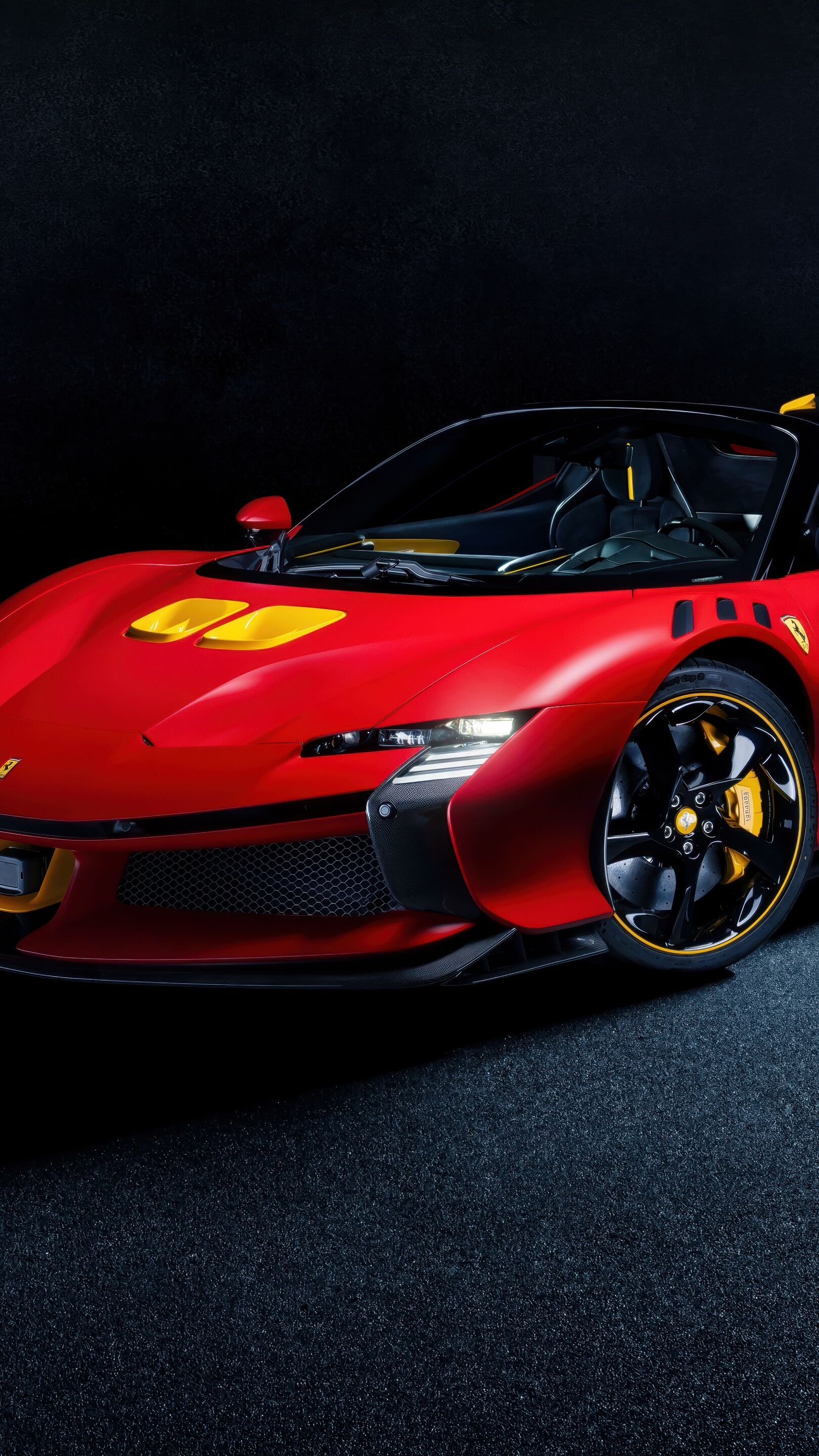 Ferrari SF90 XX Dreamcar in Dramatic Studio Lighting 5K Wallpaper - backiee