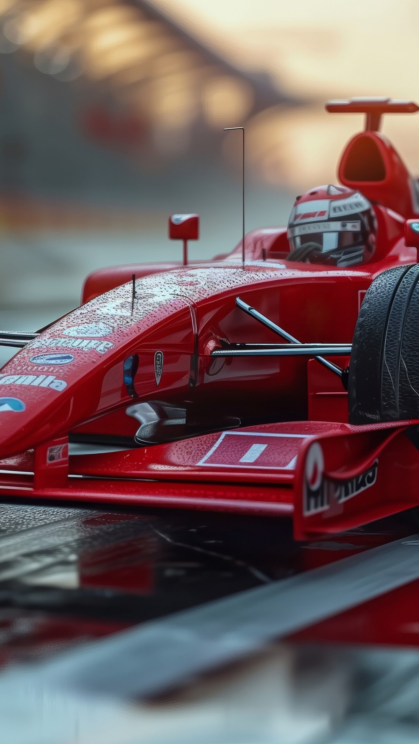 Rain Kissed Formula One Speed in 5K Motorsport Glory - backiee