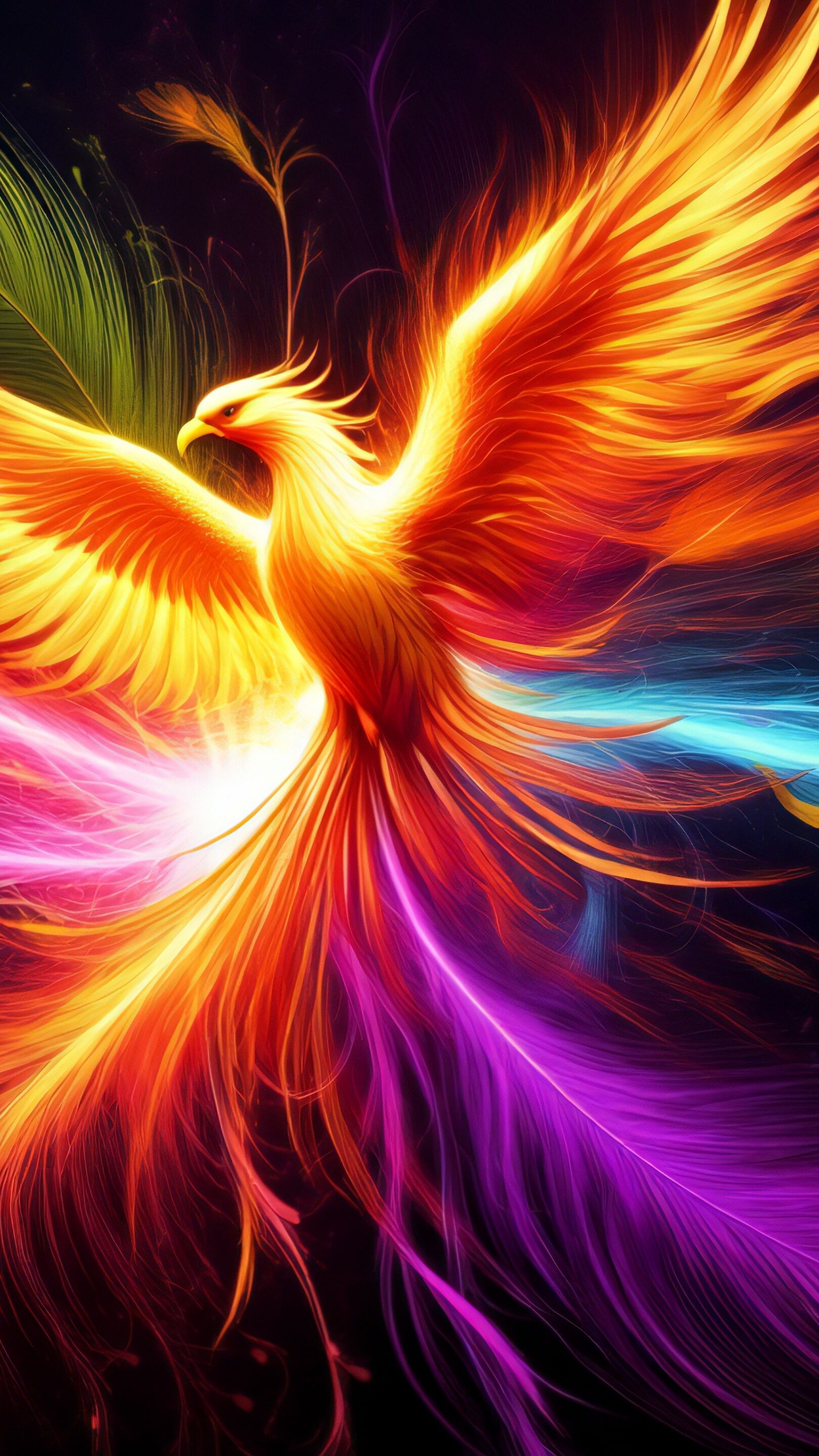 Rainbow Railed Phoenix - backiee