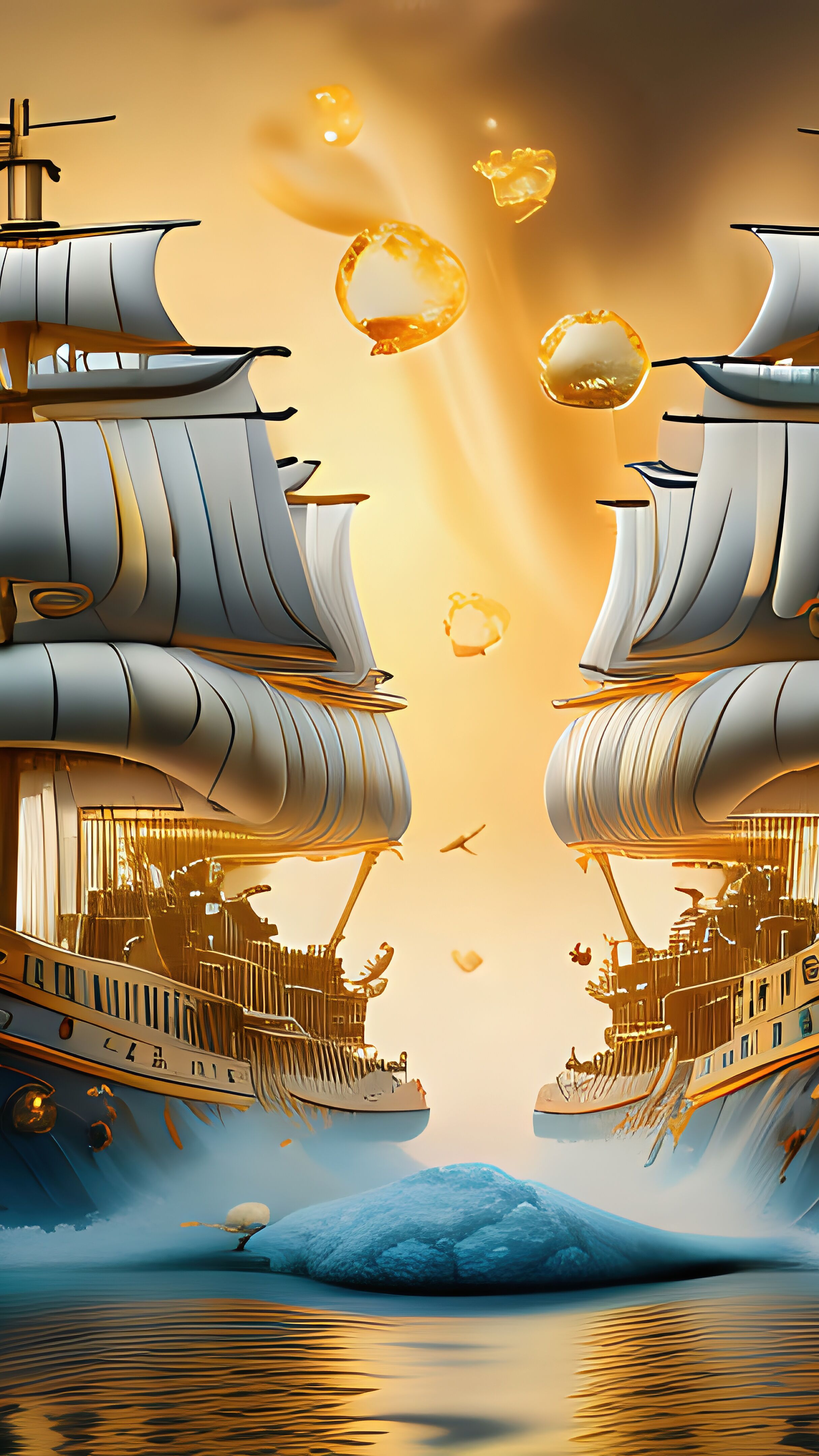 Twin Ships - backiee