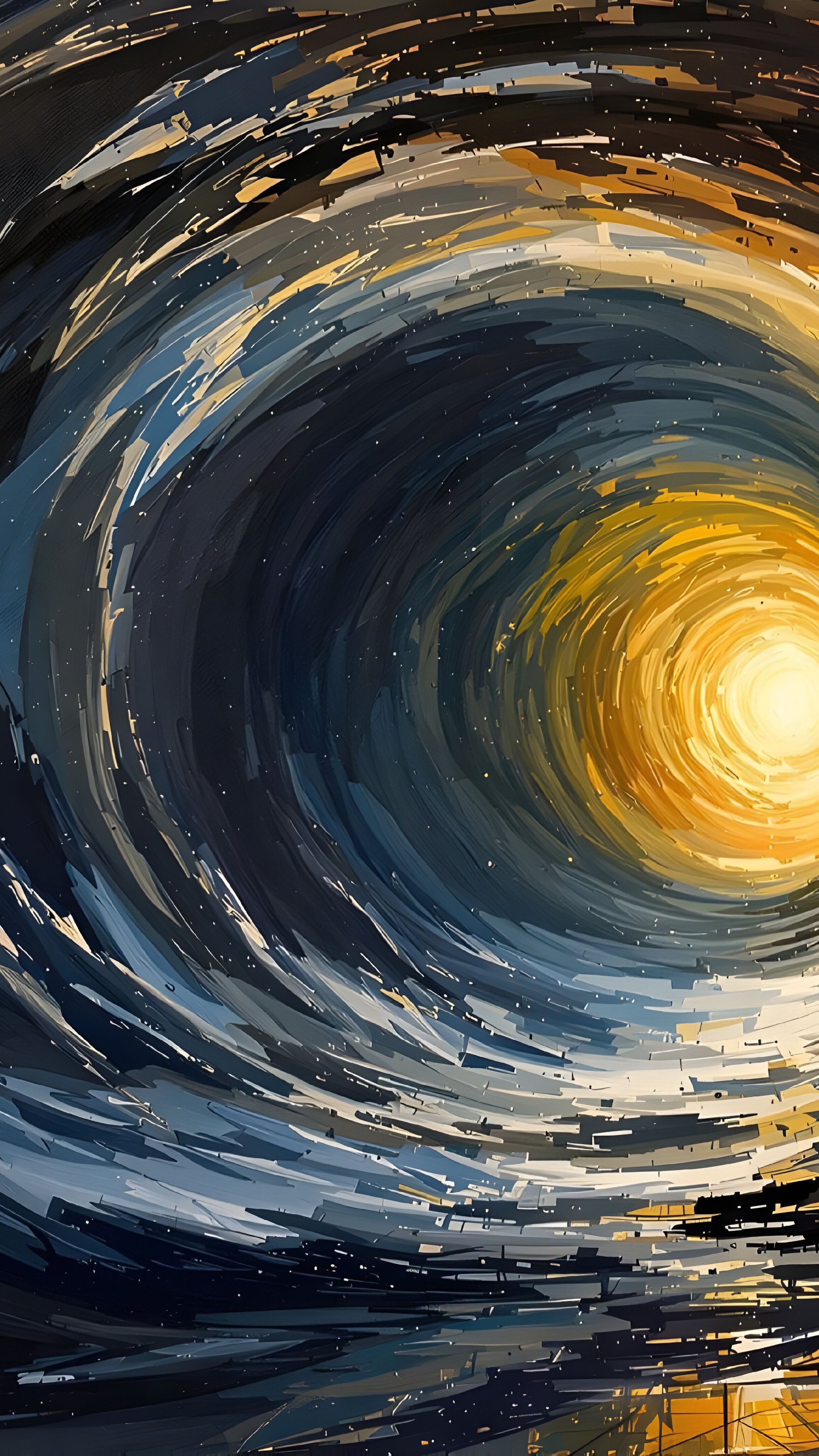 Vortex of Light and Shadow: Abstract Journey in 8K - backiee