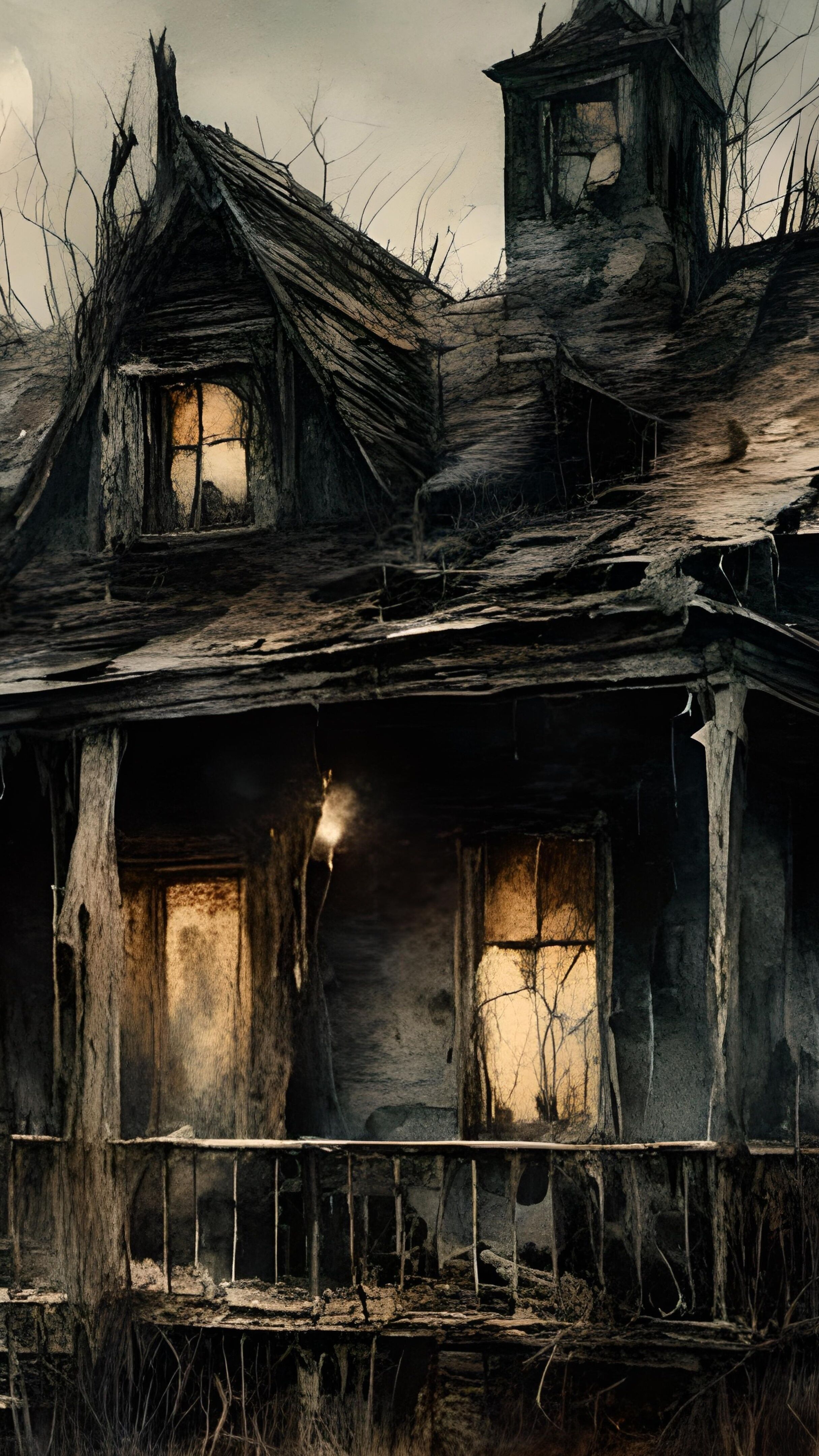 Haunted Shack in the Enchanted Woods - backiee