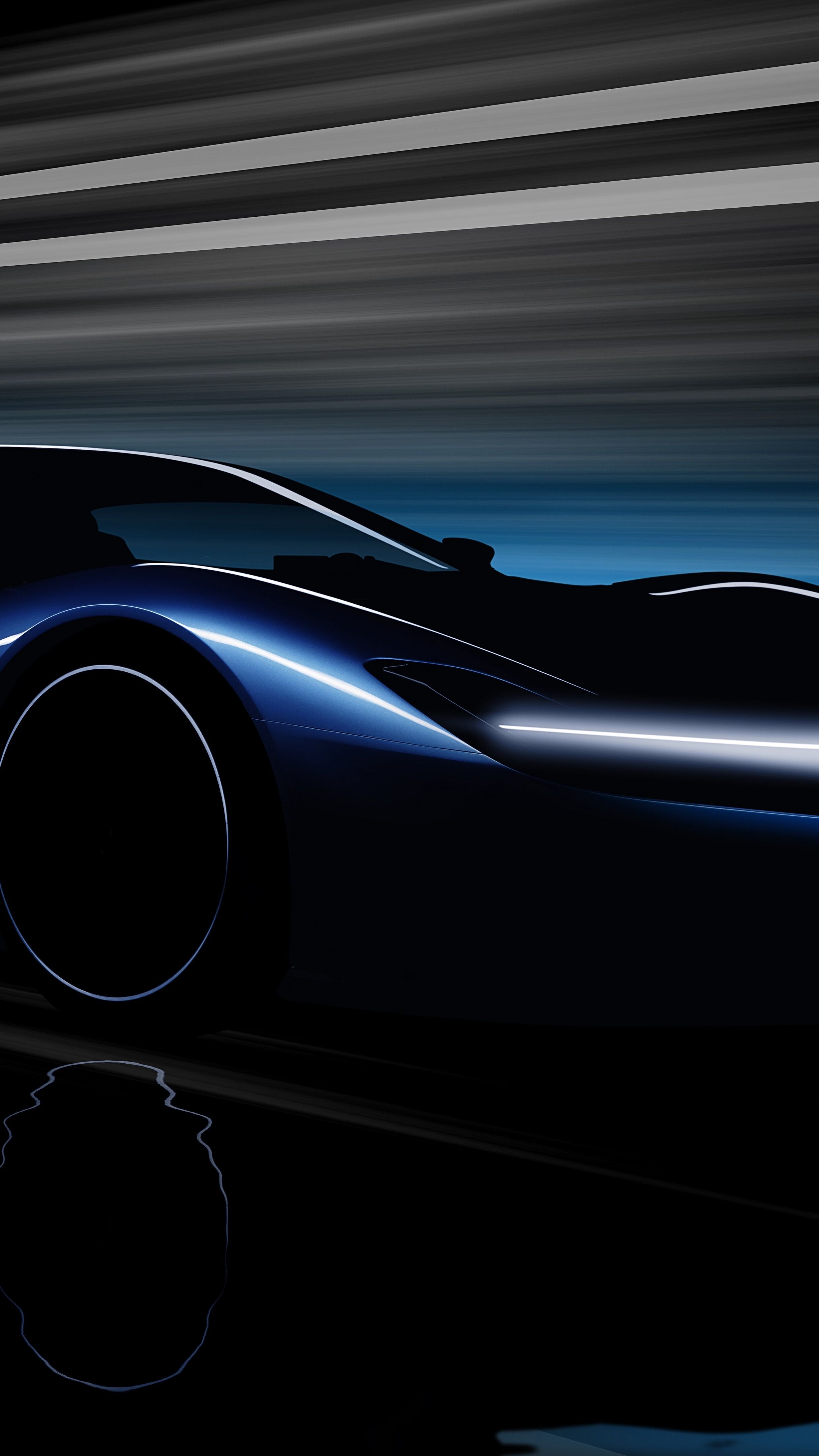 Neon Dream Run Pininfarina Battista Hypercar in Motion - backiee