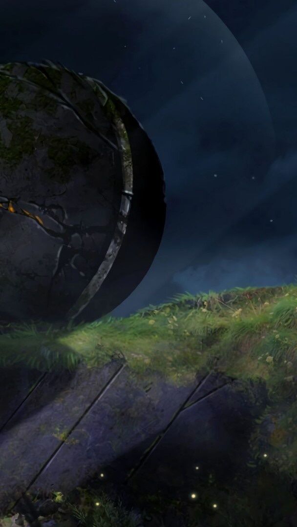 Mystical Spheres on an Alien Landscape - backiee