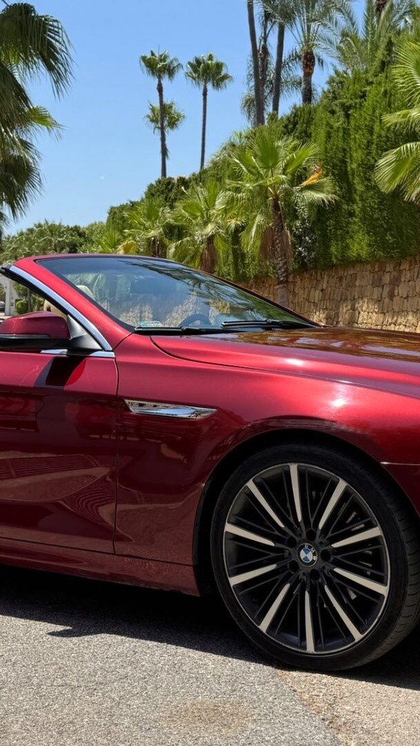 Red BMW Convertible in Sunlit Paradise - backiee