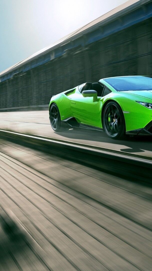 Green Speed Lamborghini Huracan Wallpaper - backiee