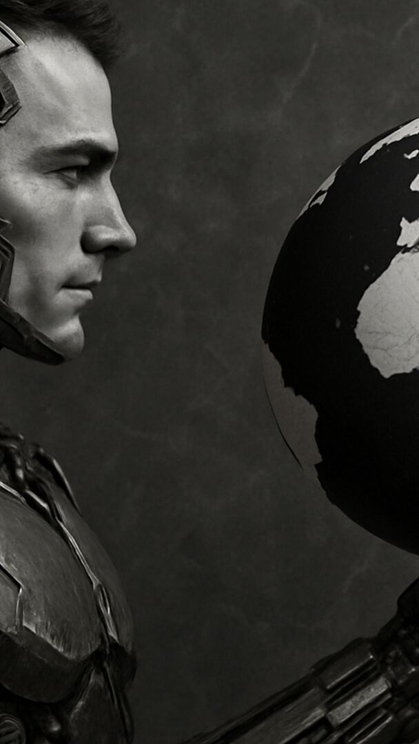 Futuristic Guardian of Earth - backiee