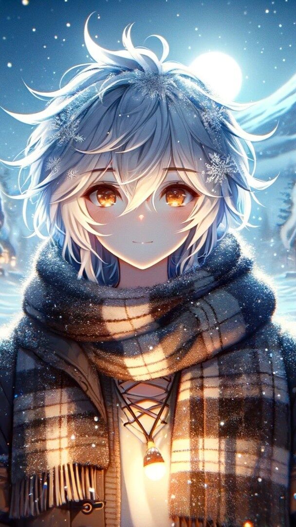 Winter Wonderland in Anime Style - backiee