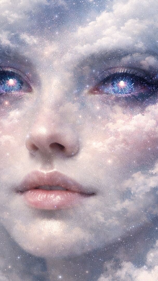 Stardust Reverie Cloudborne Goddess Portrait - backiee