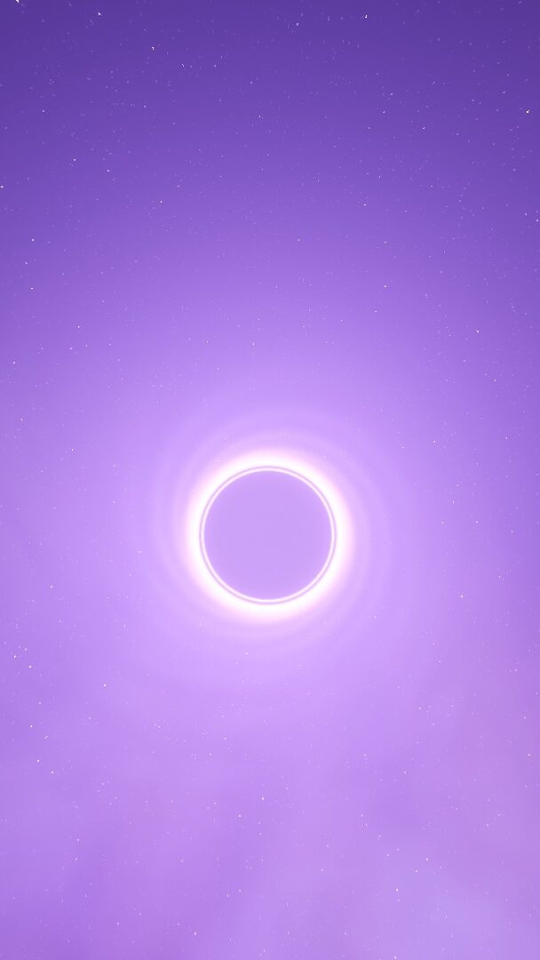 Ethereal Purple Void Ring in a Silent Cosmic Sky - backiee