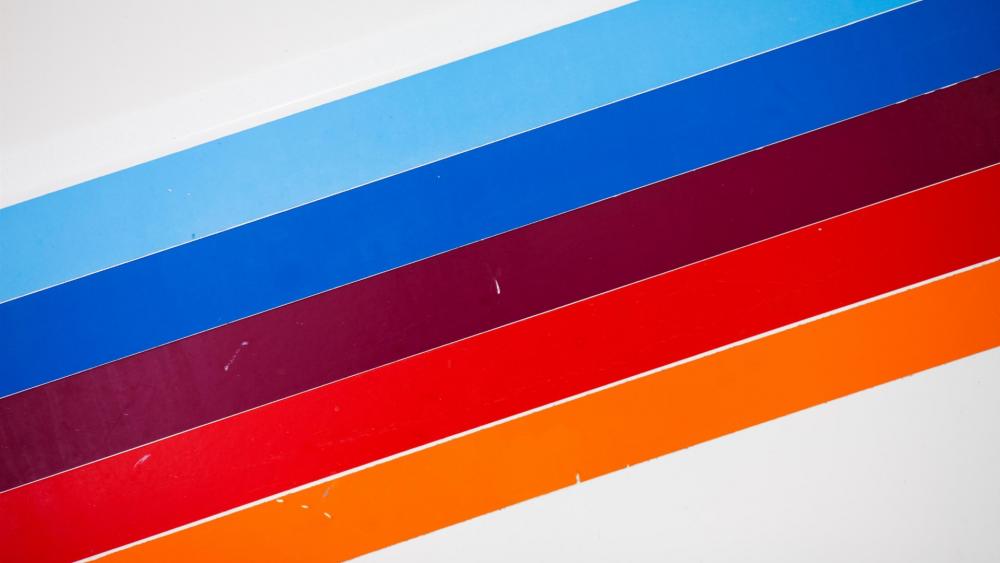 Retro Colored Lines From The 70s Backiee