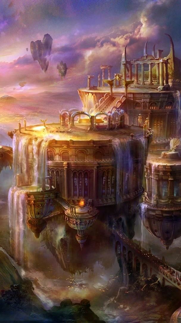 Fantasy world art wallpaper - backiee